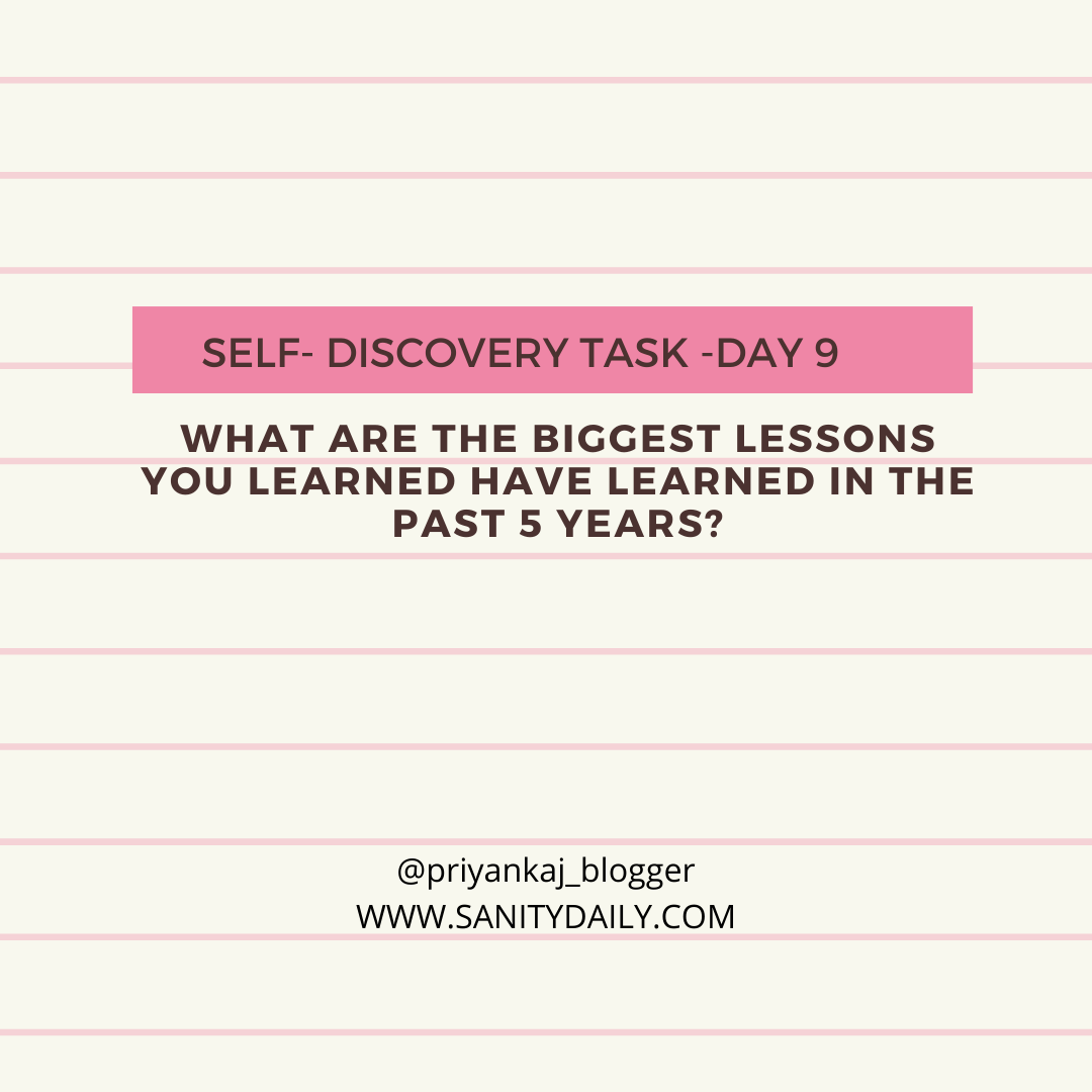 Life Lessons -15 Layers Of Self-Discovery - Day 9