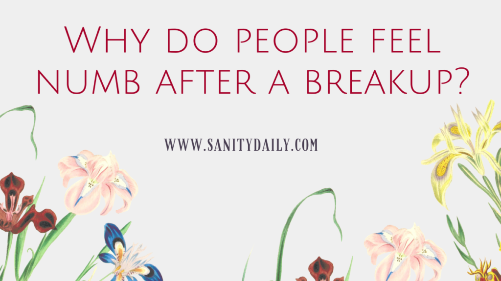 Why Do People Feel Numb After A Breakup 3 Reasons